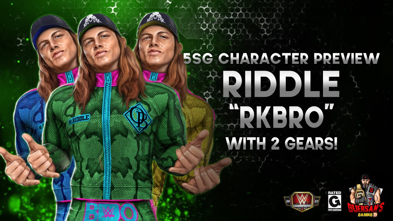 Character Preview: Riddle "RKBro" 5SG Gameplay / WWE Champions - YouTube