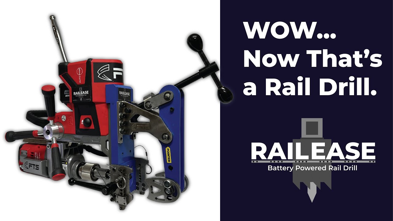 Battery Powered Rail Drill (RailEase) | FTS Tools - YouTube