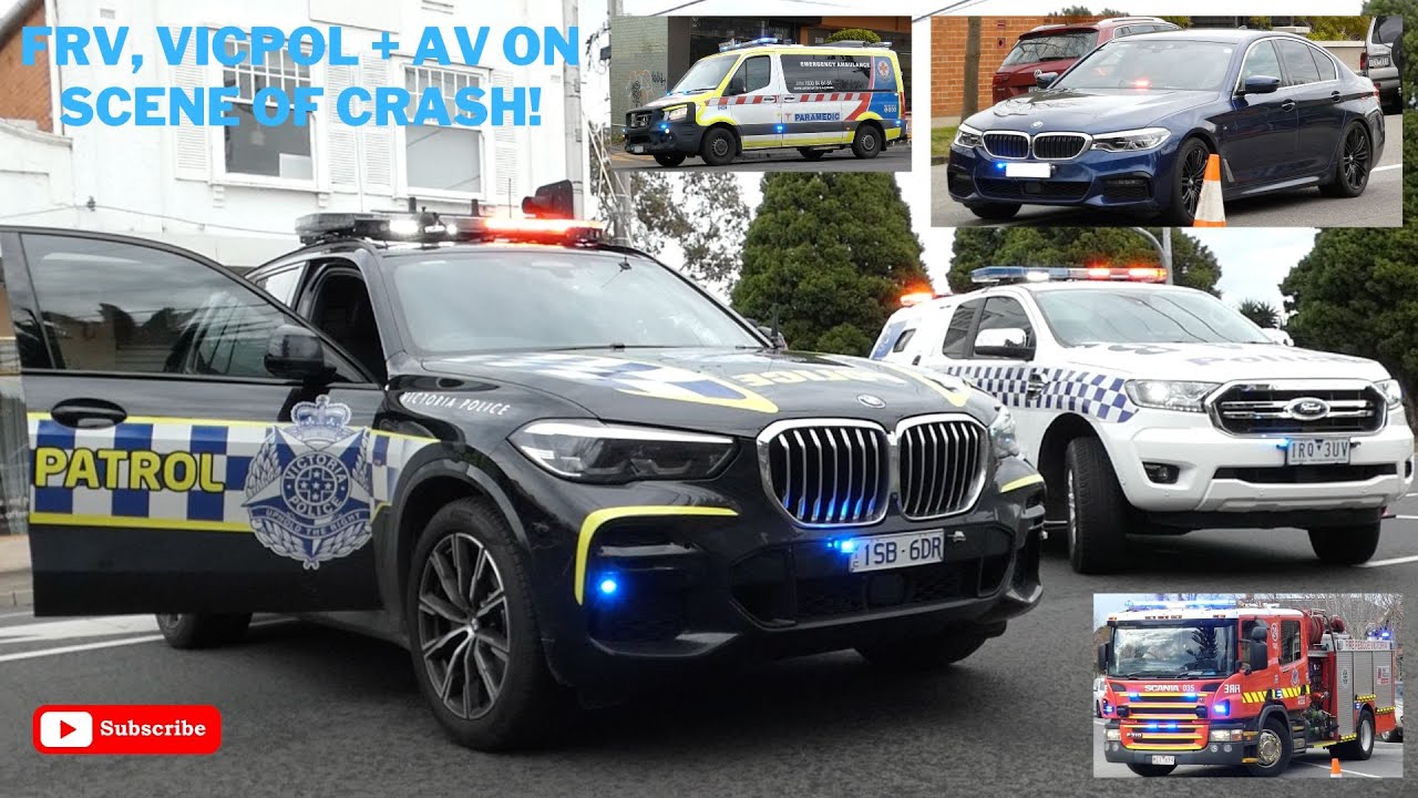 *UNMARKED SHP* AV // FRV // VICPOL - Multiple Vehicles - On Scene of 3 ...