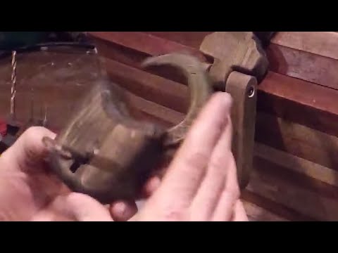 Woodworking Wooden pad lock build - YouTube
