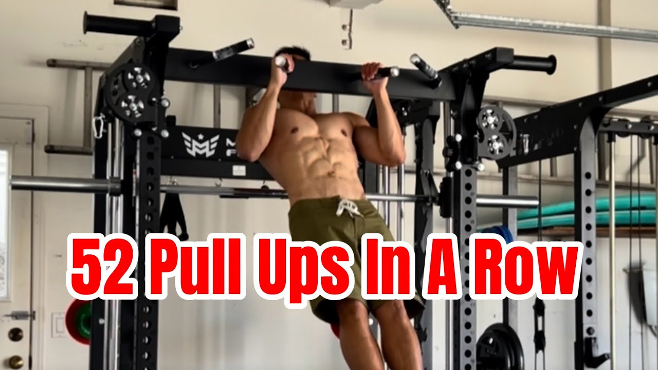 MAX EFFORT PULL UPS (52? Pull Ups Unbroken) #pullups #calisthenics # ...