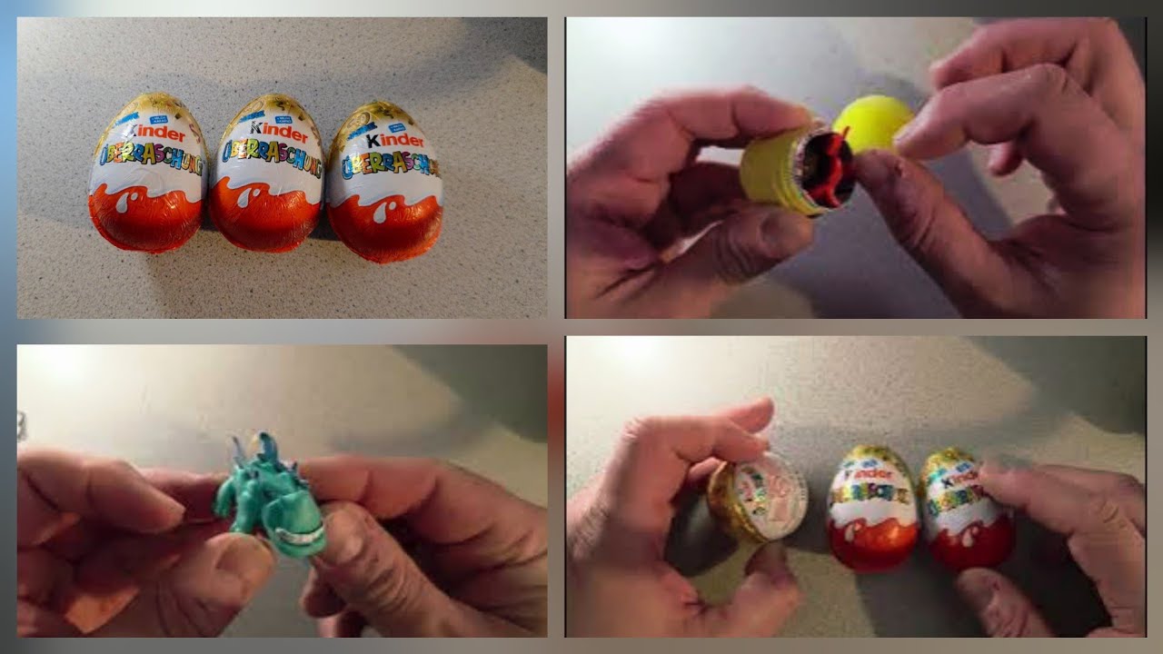 Apro tre Ovetti Kinder, special edition dei 50 Anni in Germania 🥚🇩🇪 ...