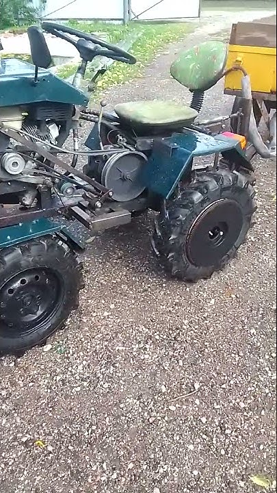 новая резина на минитрактор 🚜 из мб - YouTube