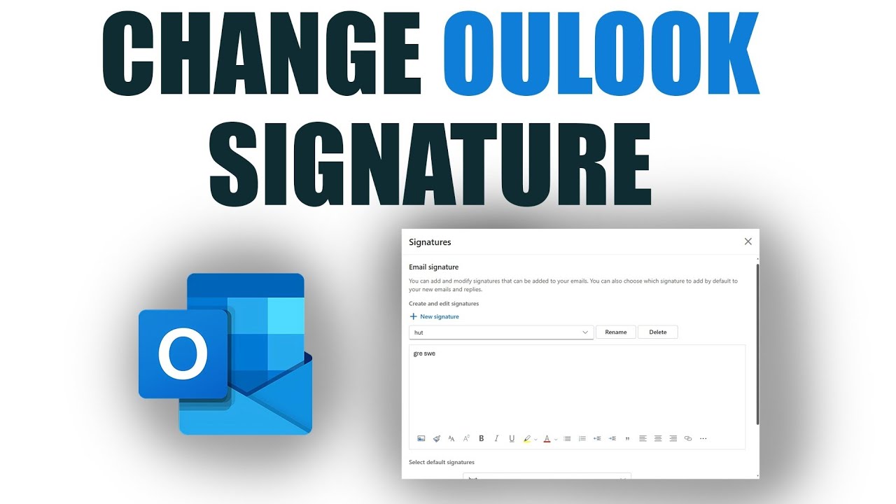 How To Change Outlook Signature ( Step By Step GUIDE! ) - YouTube