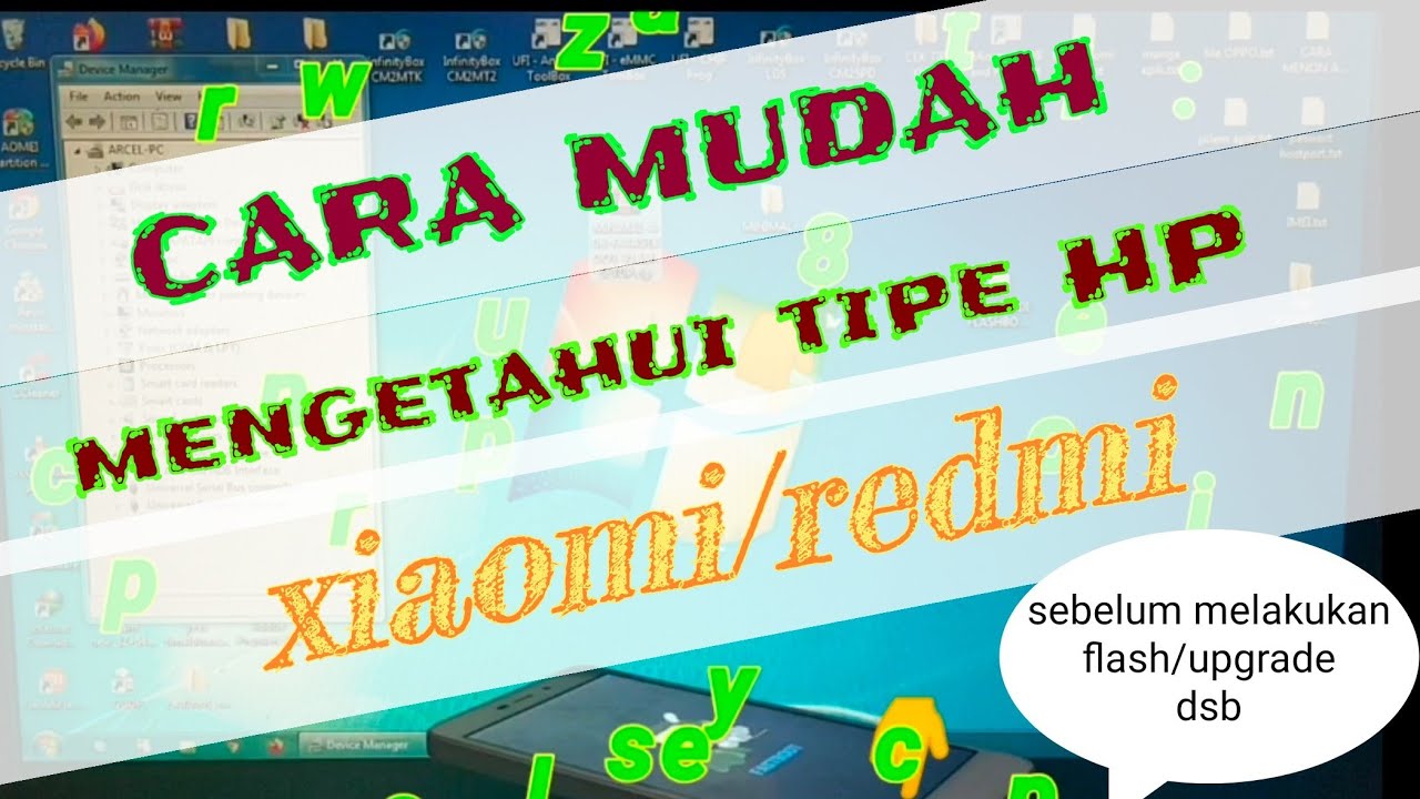 CARA MENGETAHUI TIPE HP XIAOMI/REDMI ALL TYPE - YouTube