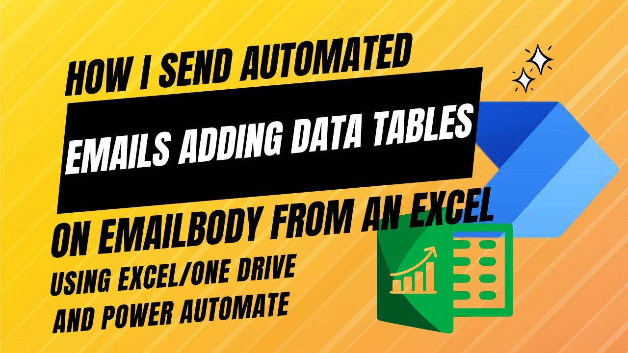 How To Send Automated E Mails Adding Nicely Formatted Tables On E Mail Body From An Excel Youtube