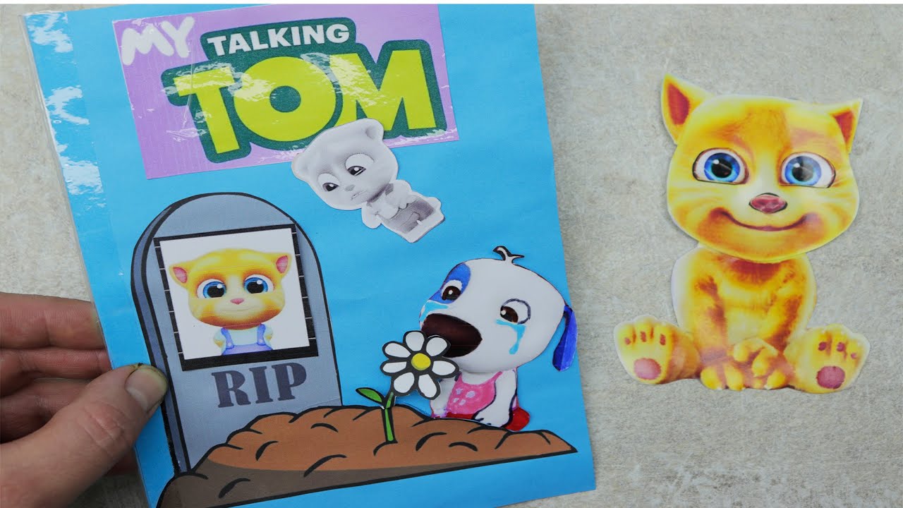 DIY Make a game book Talking Ginger | My Talking Friends - YouTube