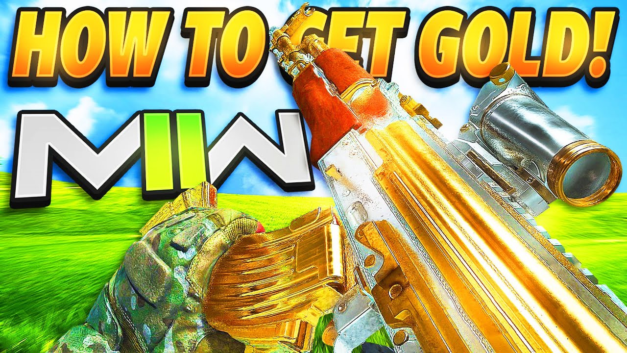 UNLOCKING THE NEW GOLD CAMO in MODERN WARFARE 2! (MW2 GOLD CAMO ...