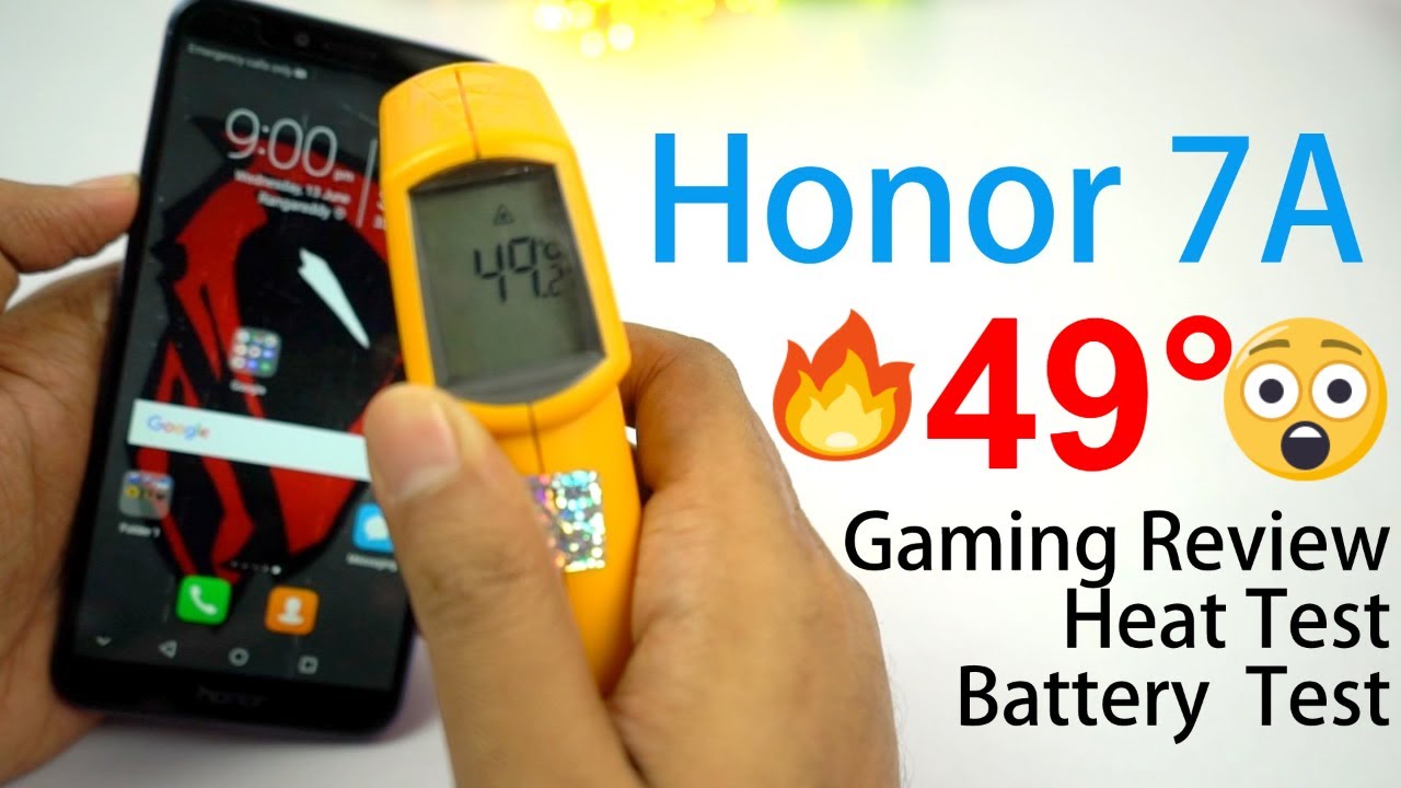 Honor 7A Gaming Review Heat Test and Battery Drain Test - YouTube