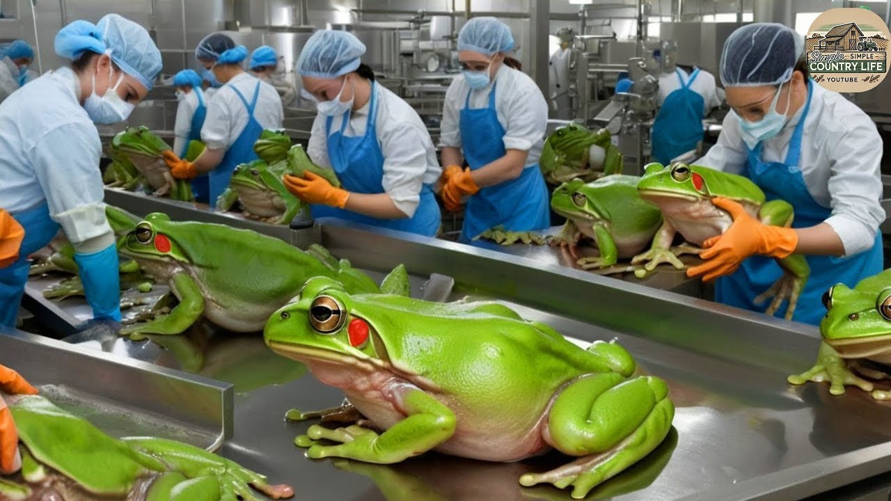 1.6 Million Tons of Frogs Raised and Consumed - Frog Processing Factory ...