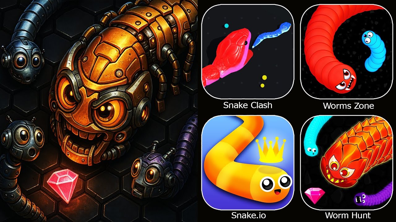 Snake Clash,Snake.io,Worms Zone,Worm Hunt - YouTube