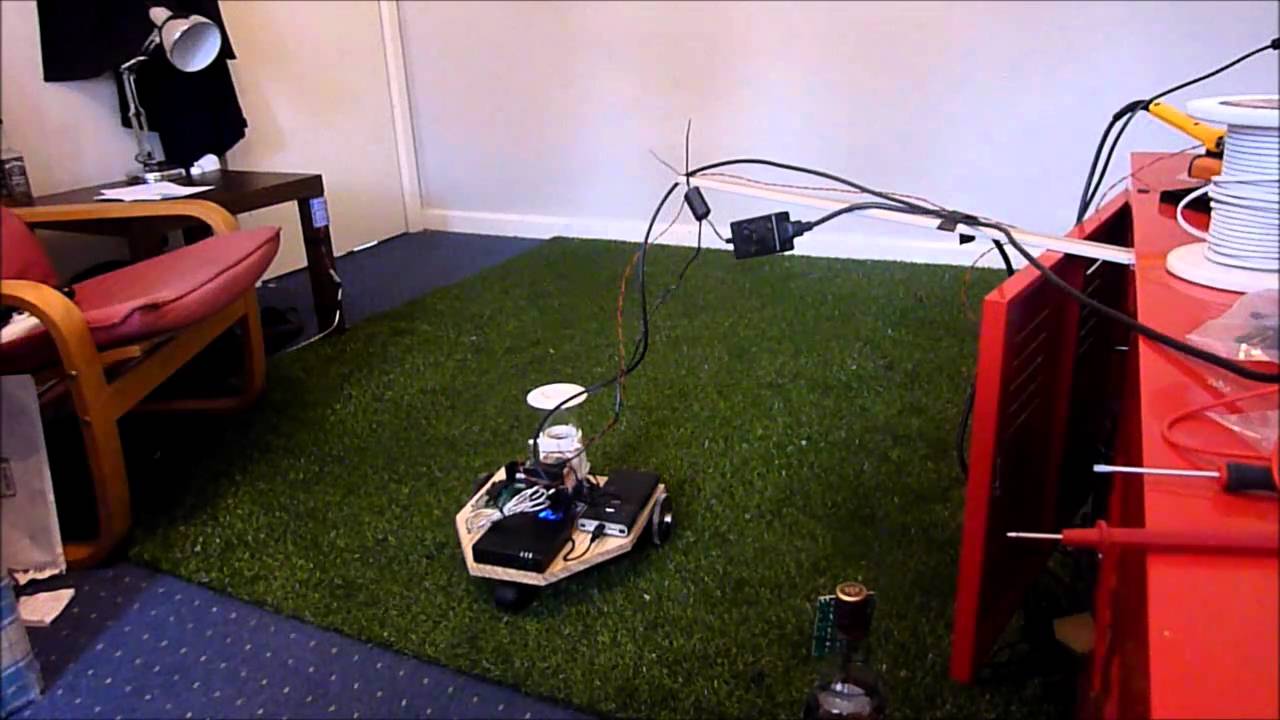 Automatic Lawn Mower - Test Rig Version 1 - YouTube