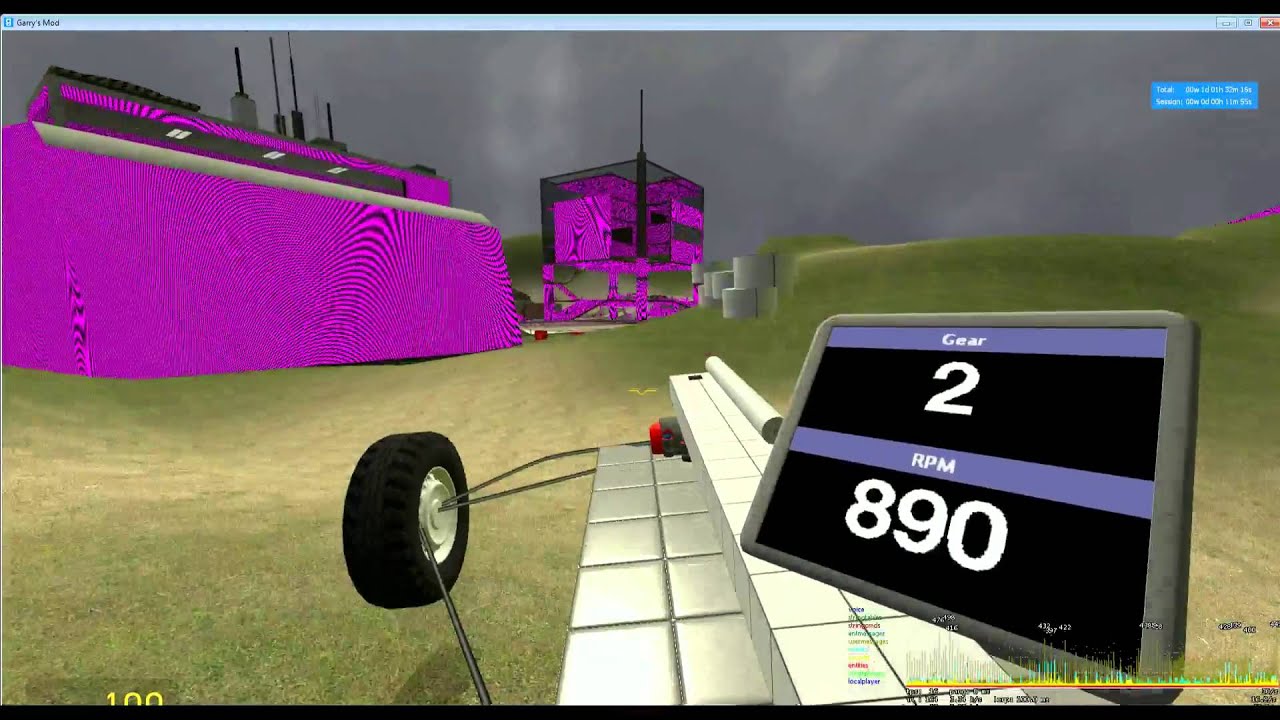 GMOD | ACF Custom Mod | Prop Engine Reader | Connect Props Engine with ACF Gearboxes - YouTube
