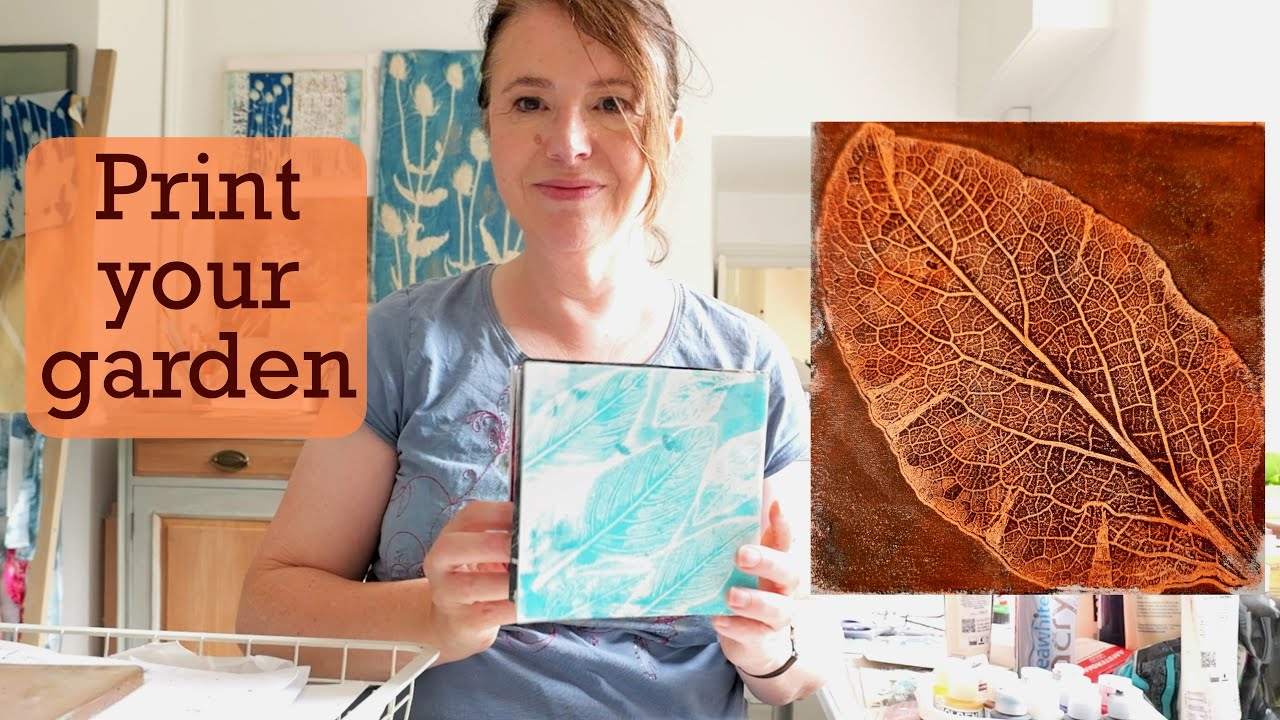 Turn garden leaves into works of art! - YouTube