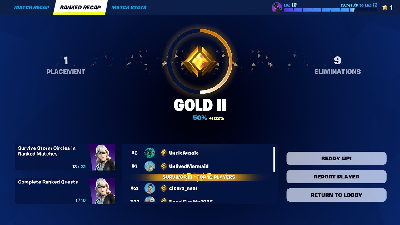 [Fortnite] Winning a Ranked Zero Builds Match in C5S2 - YouTube