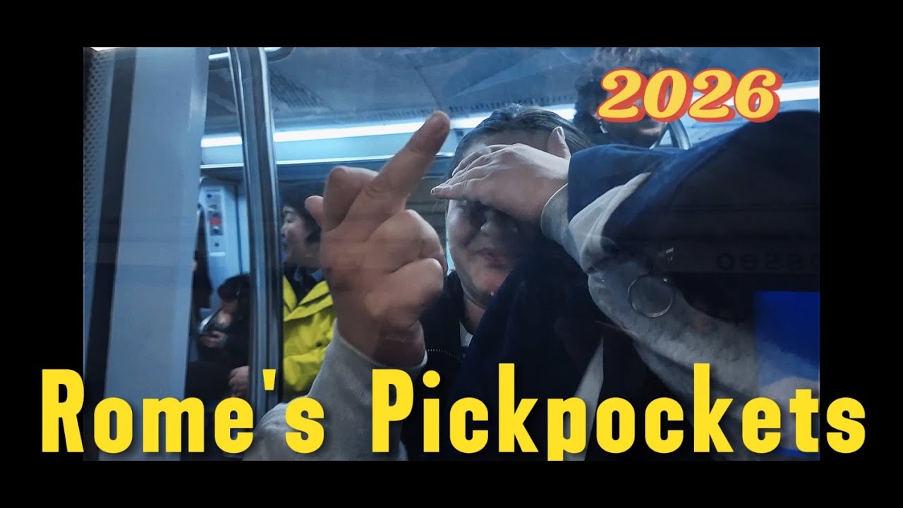 Rome's Pickpockets Operating Every Day at Metro Termini - YouTube