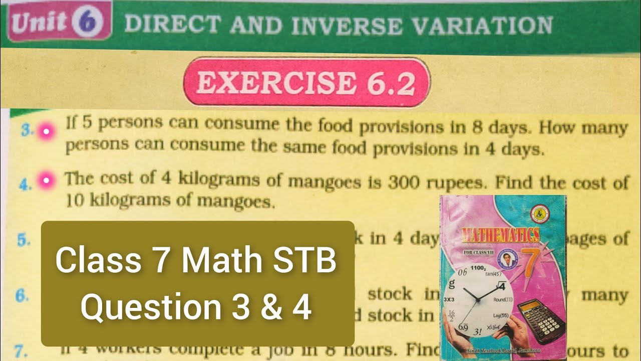 Unit 6 Direct and inverse variation Ex 6.2 unitary & proportion method ...