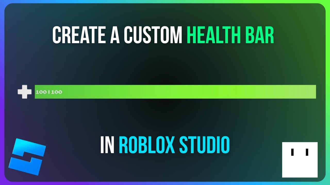 Make your own Health Bar | Roblox Studio tutorial - YouTube