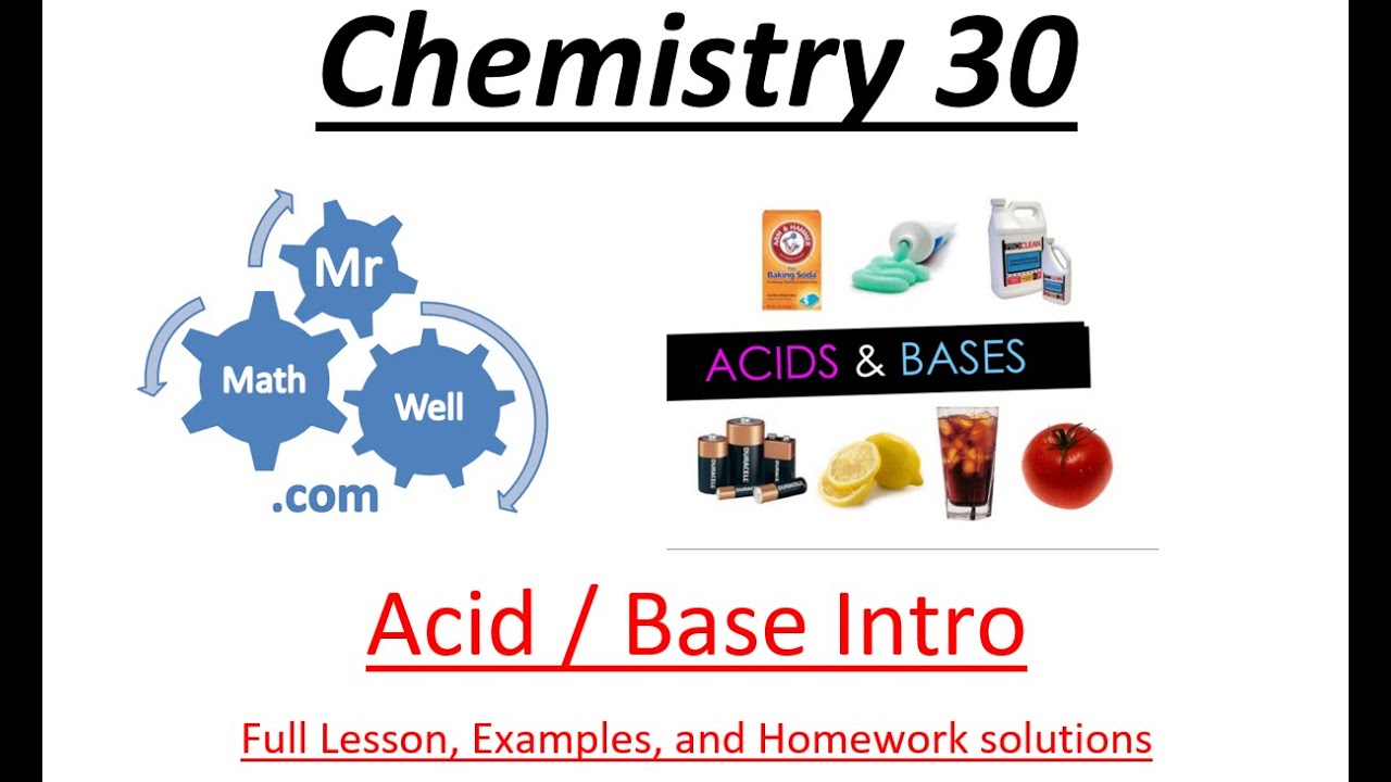 Chemistry 30 Acid/Base Intro Lesson and Questions 2021 - YouTube