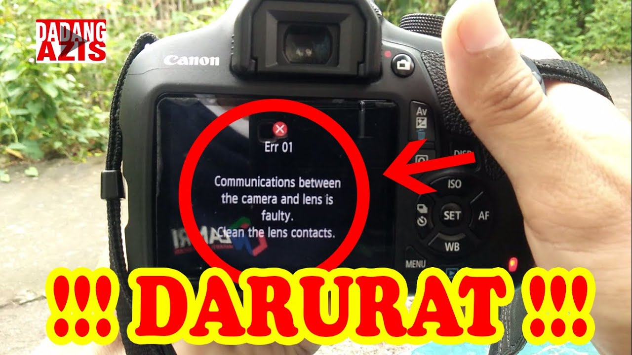 BERHASIL! Atasi Err 01 pada kamera Canon 1200D - YouTube
