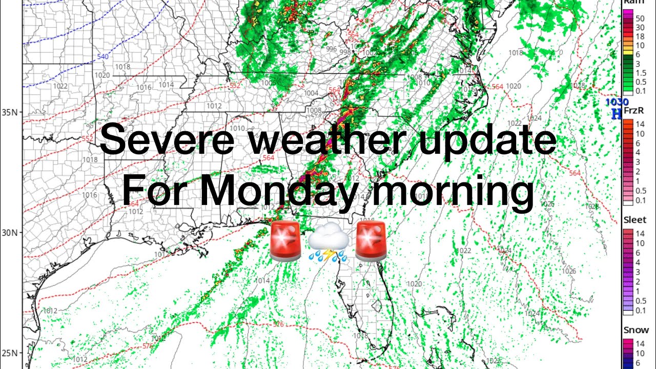 Latest on the Monday morning severe weather - YouTube