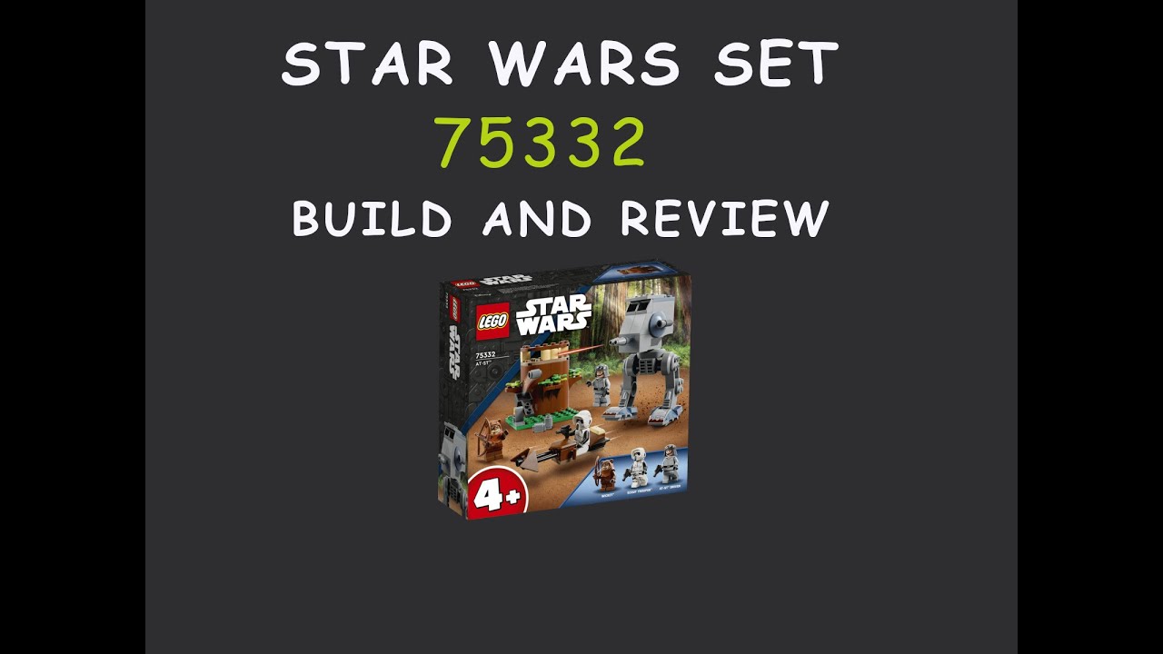 STAR WARS LEGO set 75332 AT-ST build and review. - YouTube
