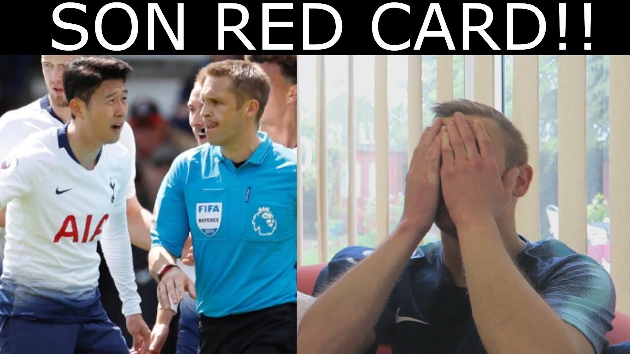 손흥민: HEUNG MIN SON RED CARD!! BOURNEMOUTH 1 SPURS 0 - NATHAN AKE LATE ...
