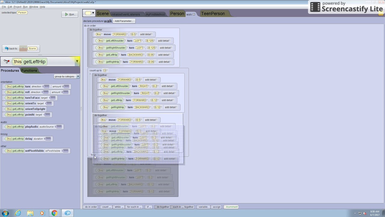 How To Make a Person Walk in Alice 3_Anabelle - YouTube