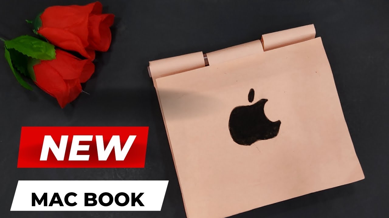 how to make a paper Mac Book | diy craft | diy school suplies - YouTube