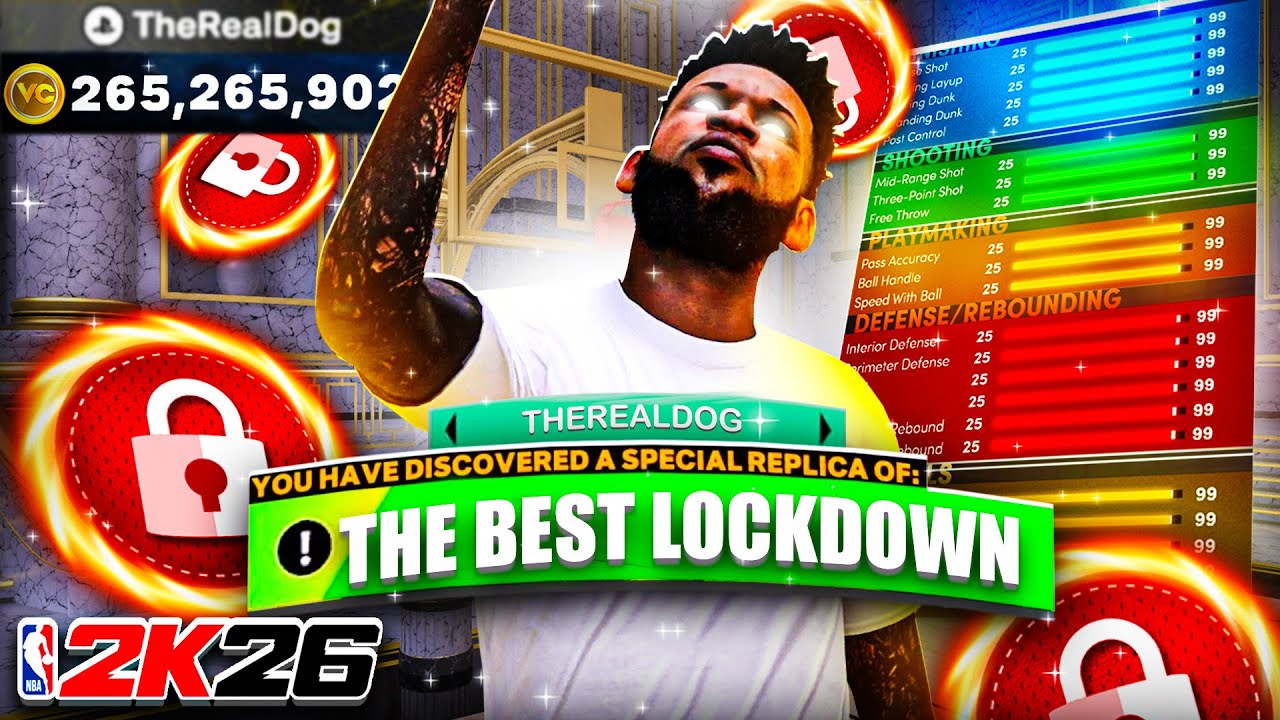 The Official BEST LOCKDOWN BUILD IN NBA2K26 + BEST BADGES! The best ...
