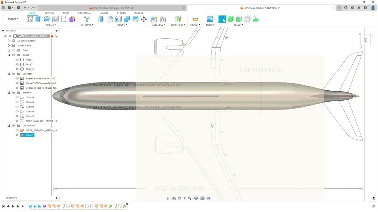 Modeling Aircraft Wings with Fusion 360 - YouTube
