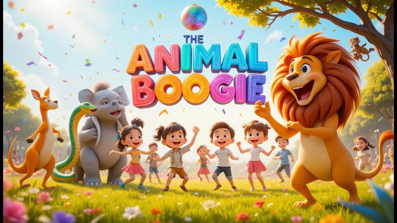 "The Animal Boogie 🐘🎶 | Fun Kids' Dance Song with Whimsical 3D Animals ...