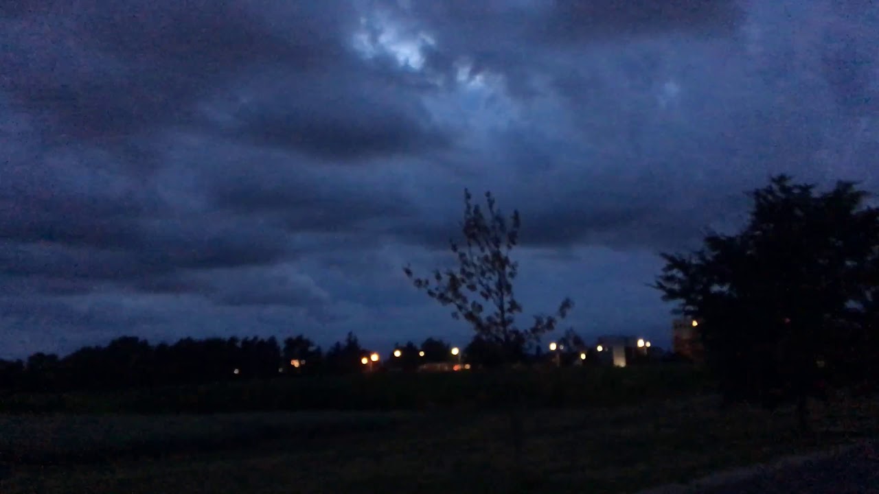 Some lightning from the storm on July 30 - YouTube