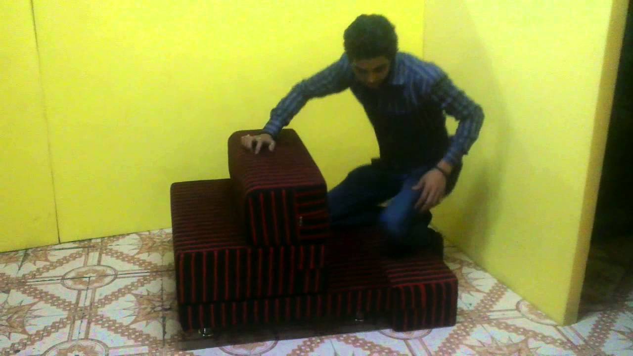 7 in 1 folding sofa cum bed also known as JhatPat sofa - YouTube