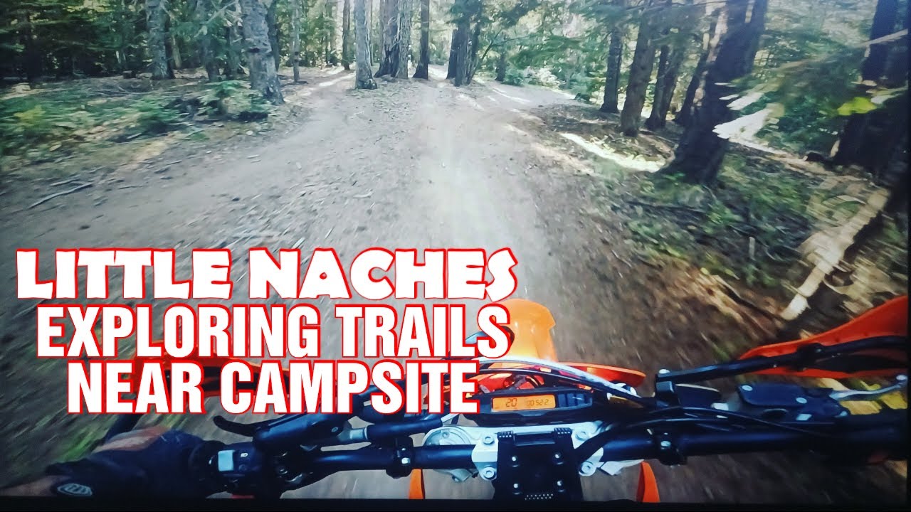 LITTLE NACHES CAMPSITE TRAILS AT SUNSET#dirtbike #singletrack #ktm ...