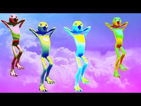 Multi Color Alien Dance Party In Sky : 4 Colorful Dame Tu Cosita Dance ...