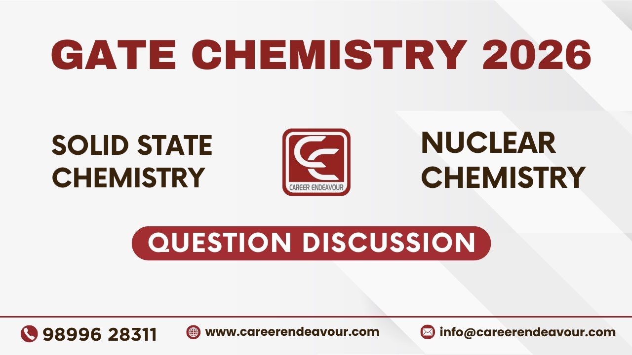 GATE Chemistry 2026 | Questions Discussion - YouTube