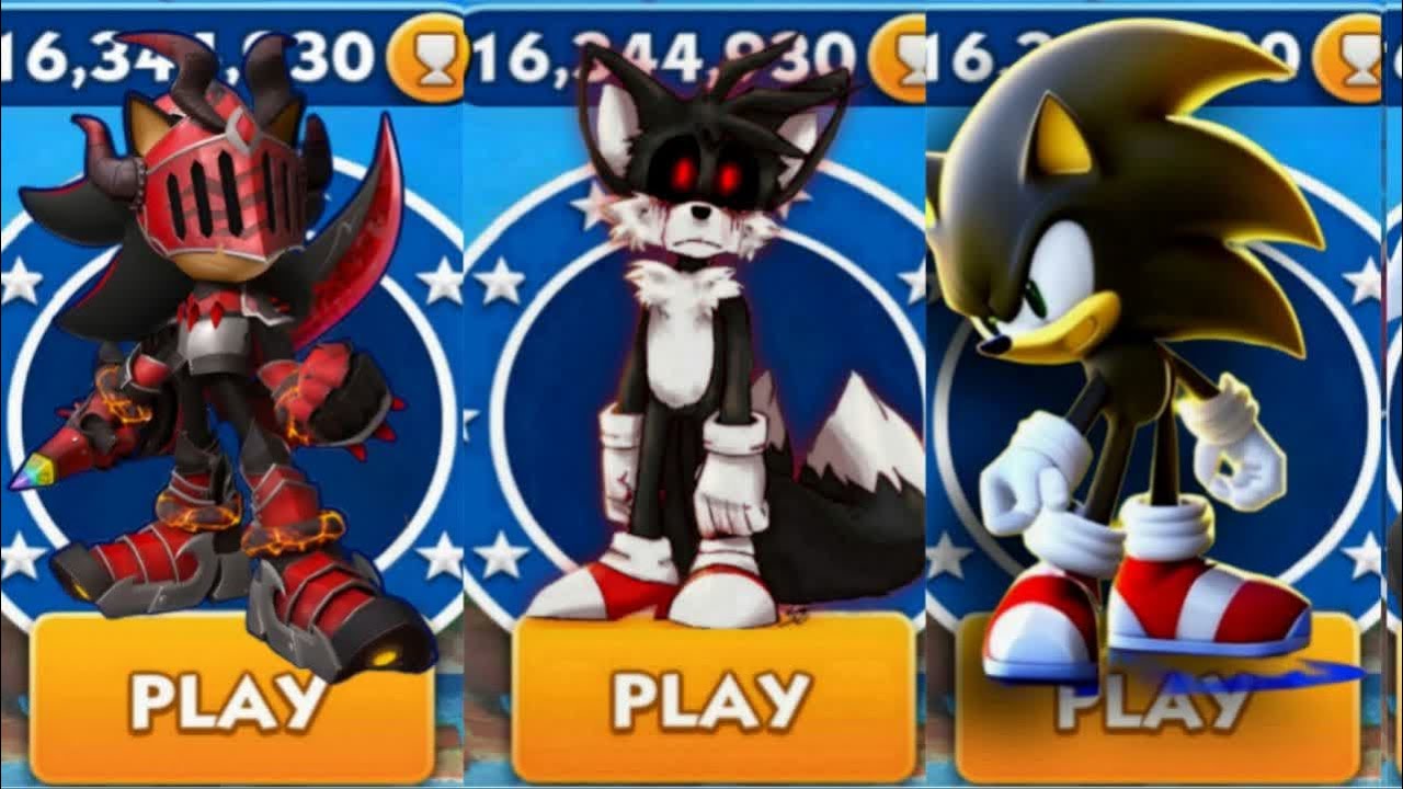 Sonic Dash - Dragon Shadow VS Tails EXE VS Shadow _ Movie Sonic vs All Bosses ZazzEggman - YouTube