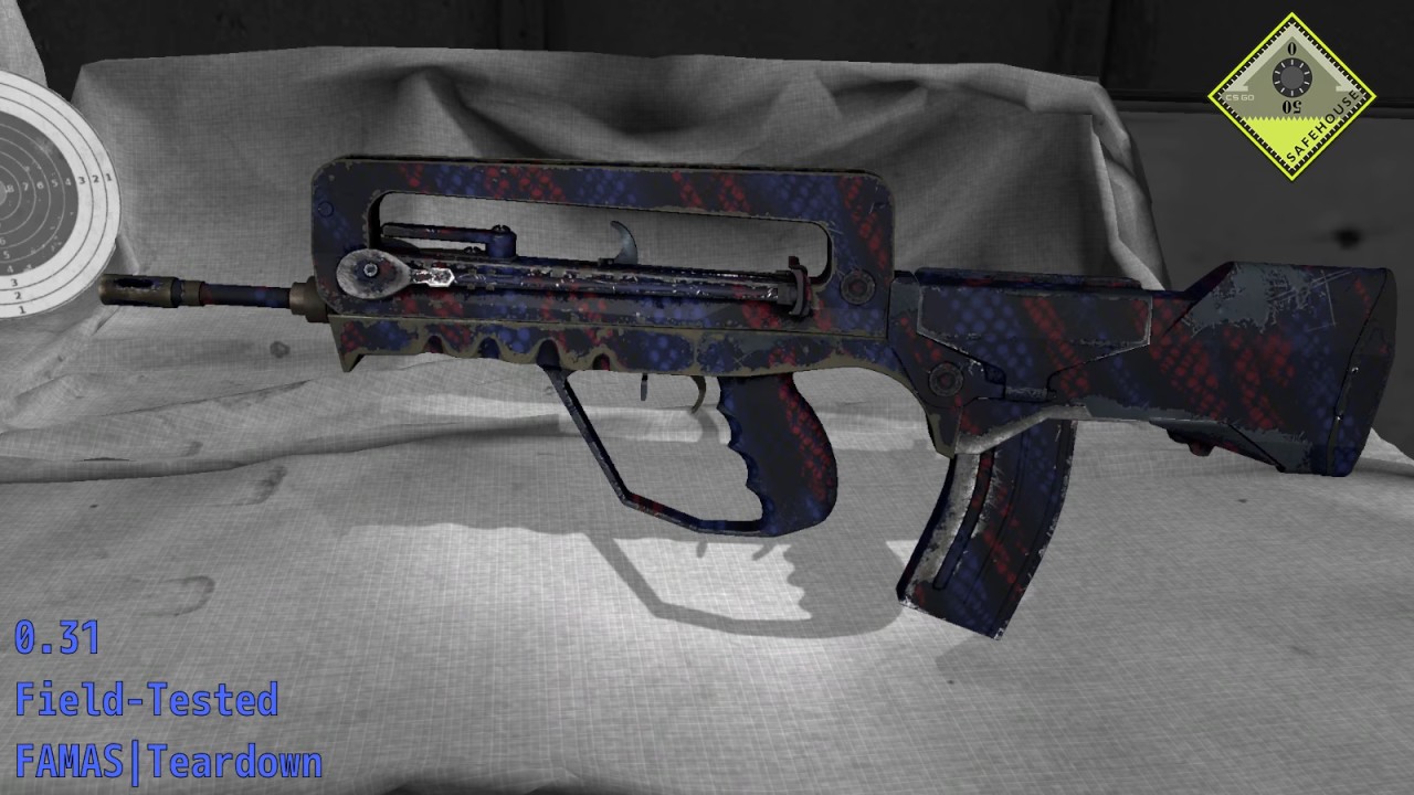 FAMAS Teardown - Skin Wear Preview - YouTube