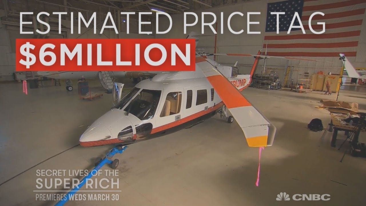 Trump's chopper gets a gold makeover - YouTube