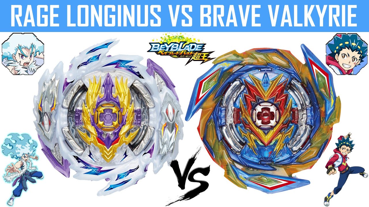 RAGE LONGINUS VS BRAVE VALKYRIE - LUI vs VALT | Beyblade Burst ...