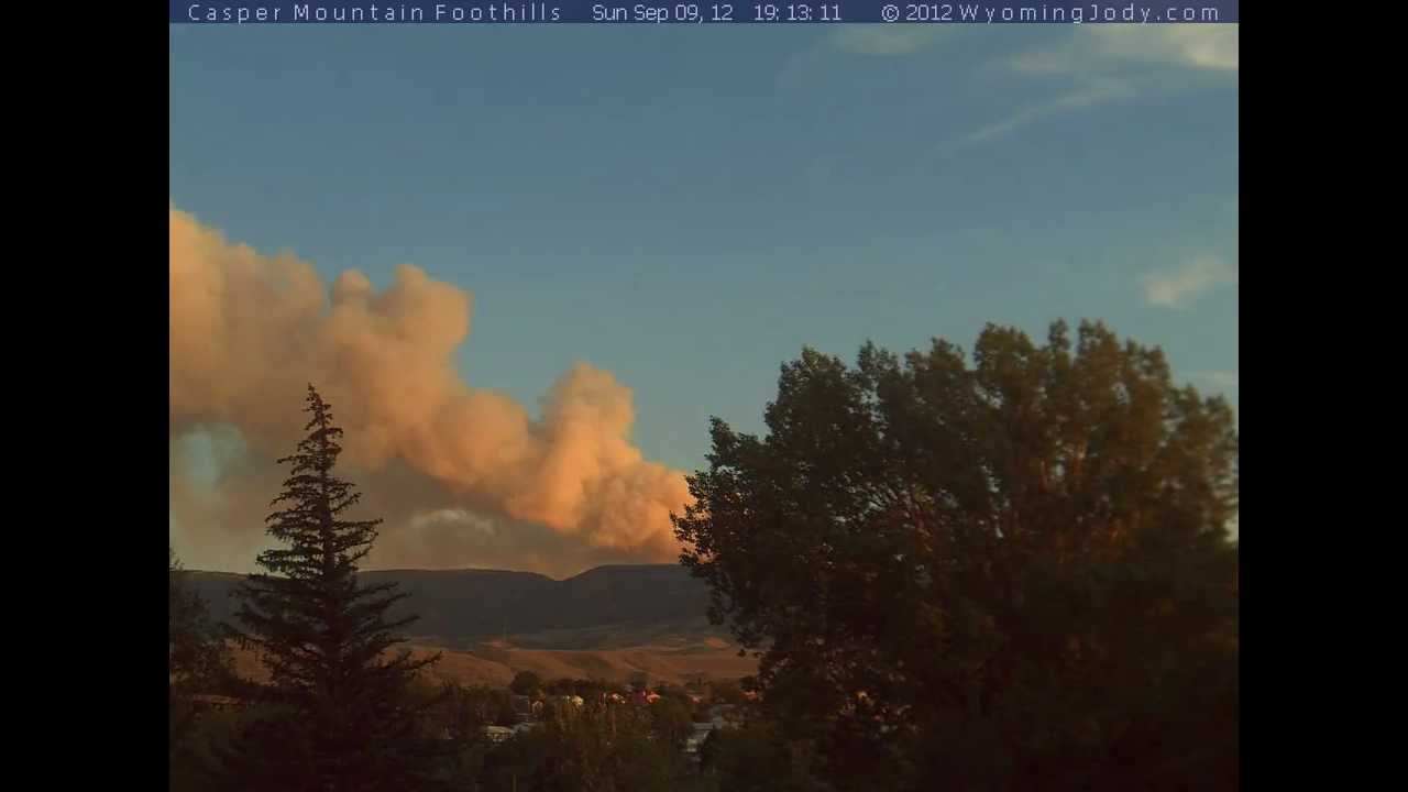 Fire on the Mountain 090912 Casper, WY time-lapse - YouTube