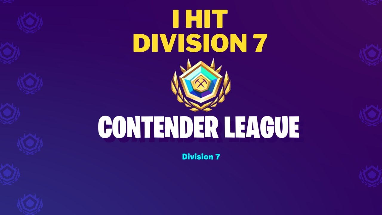 I got to Division 7 of Arena (Fortnite Division 6 Highlights) - YouTube