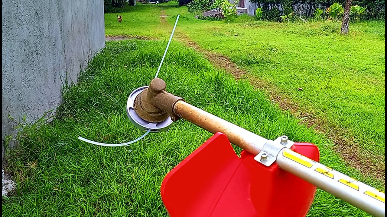 HOW TO USE ALUMINUM GRASS TRIMMER HEAD USING NYLON LINES [GRASS CUTTER ...