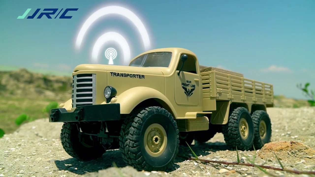 JJRC Q61/Q60 4WD/6WD Off-Road Military Truck Crawler RC Car - YouTube