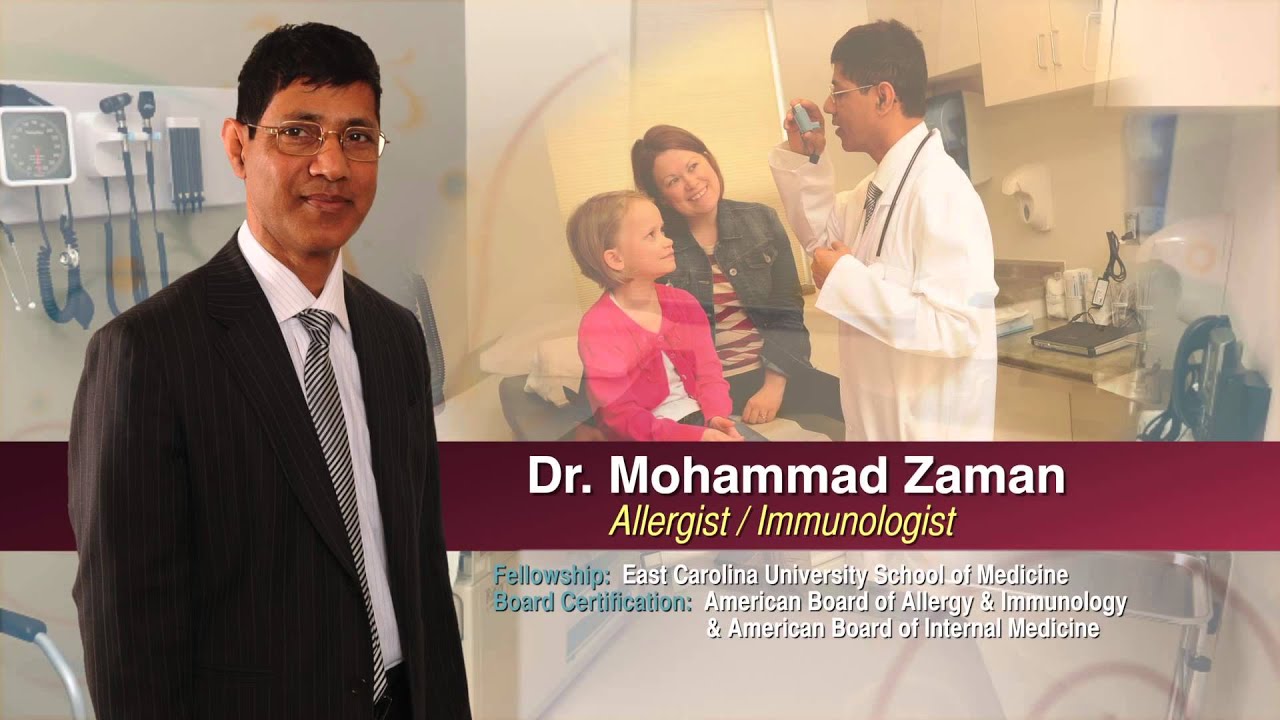 CPH New Doctor | Allergist & Immunologist Dr. Mohammad Zaman - YouTube