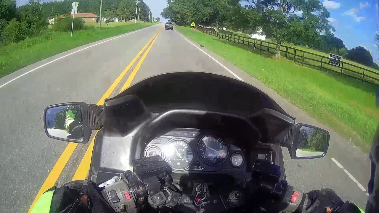 Lane position is important on a motorcycle - YouTube
