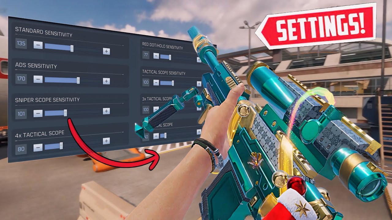 Best Settings/Sensitivity and Gunsmith for Sniper in CODM (2024) - YouTube