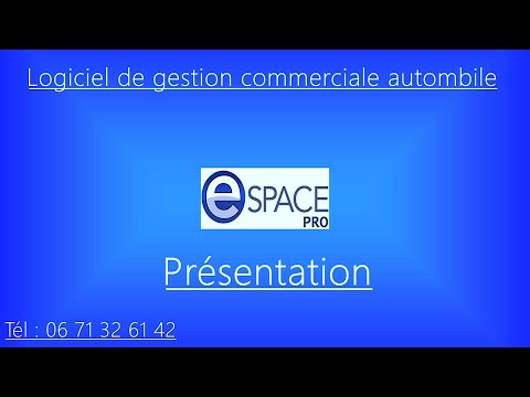 Présentation de Logiciel Espace pro v2020 - YouTube