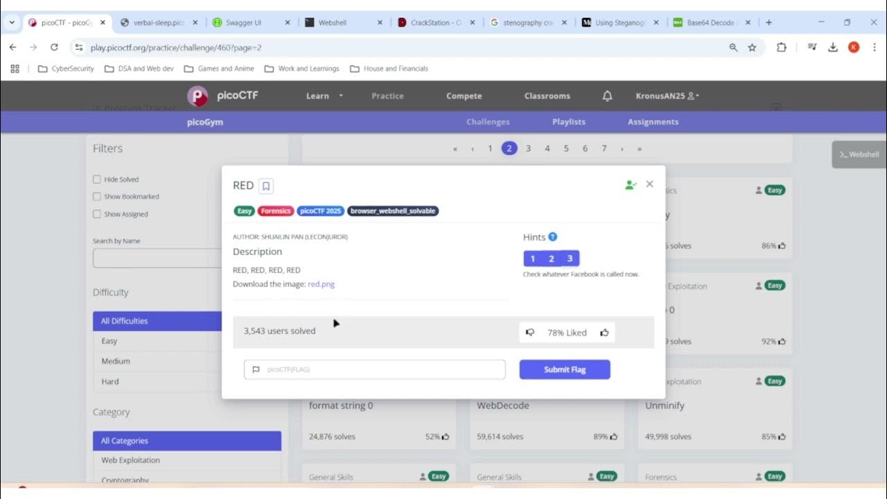 PICO CTF 2025 - Red | Forensics | CyberSecurity #ctf #picoctf #picoctf2025 #forensics - YouTube